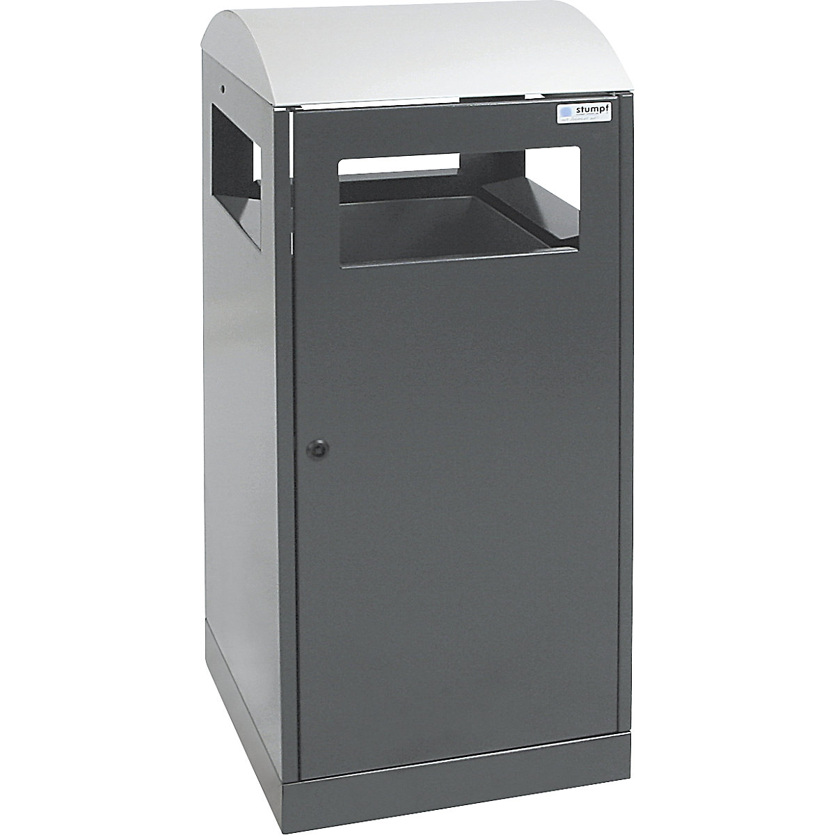 Waste collector for outdoor areas: capacity 90 l, WxHxD 450 x 1060 x ...