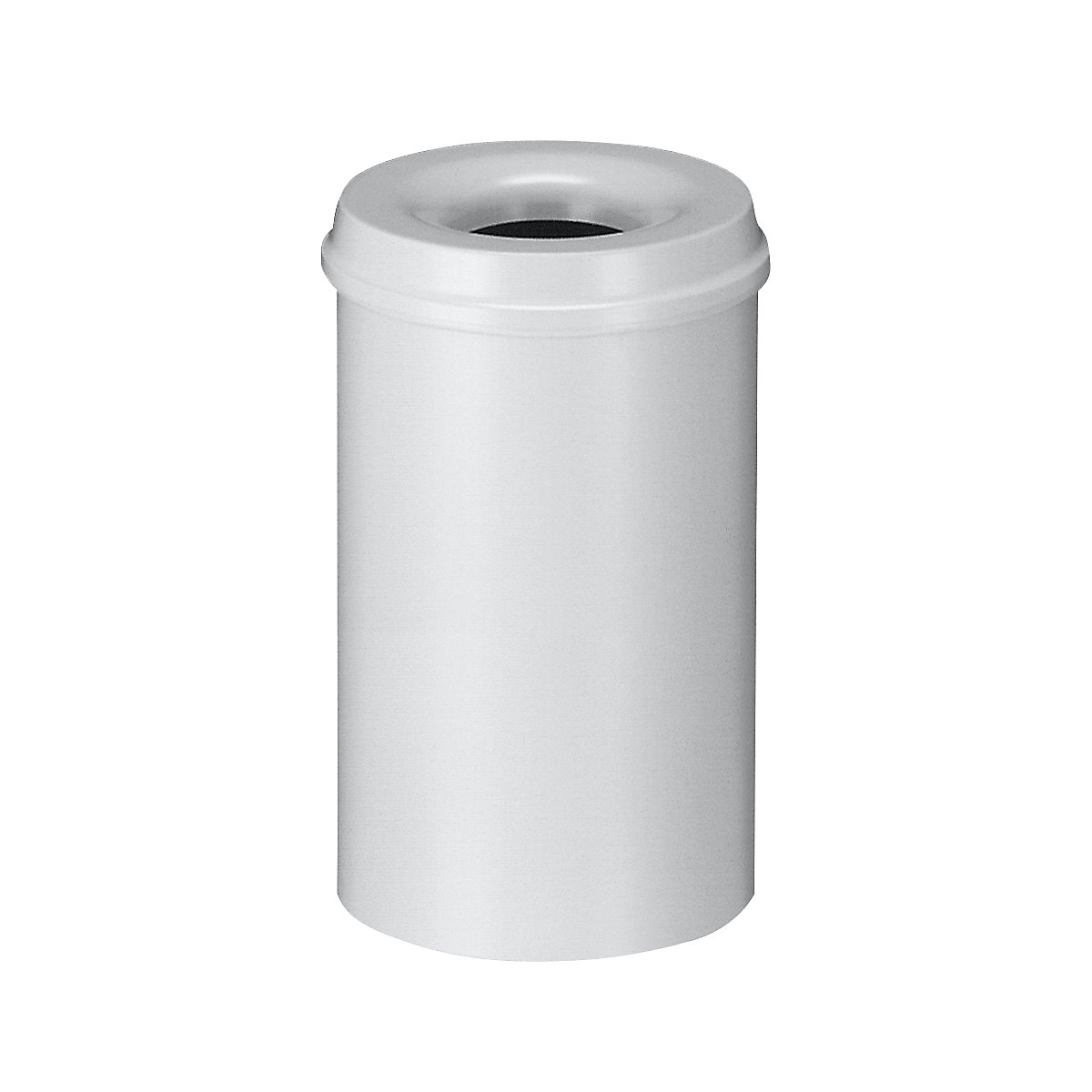 Safety waste paper bin, steel, self-extinguishing: capacity 20 l, HxØ ...
