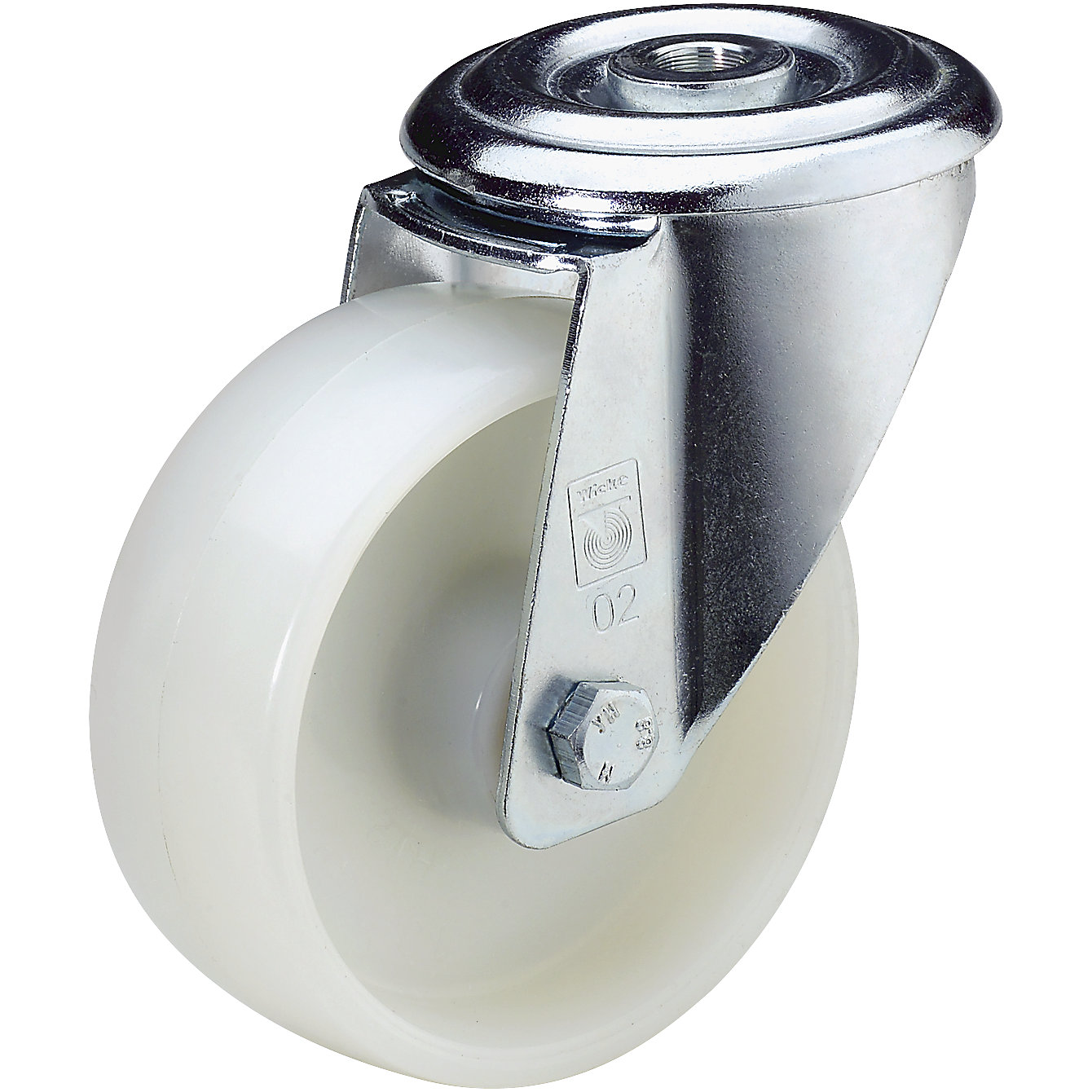 Polyamide wiel met boutgat – Wicke: wiel-Ø x breedte = 80 x 35 mm ...