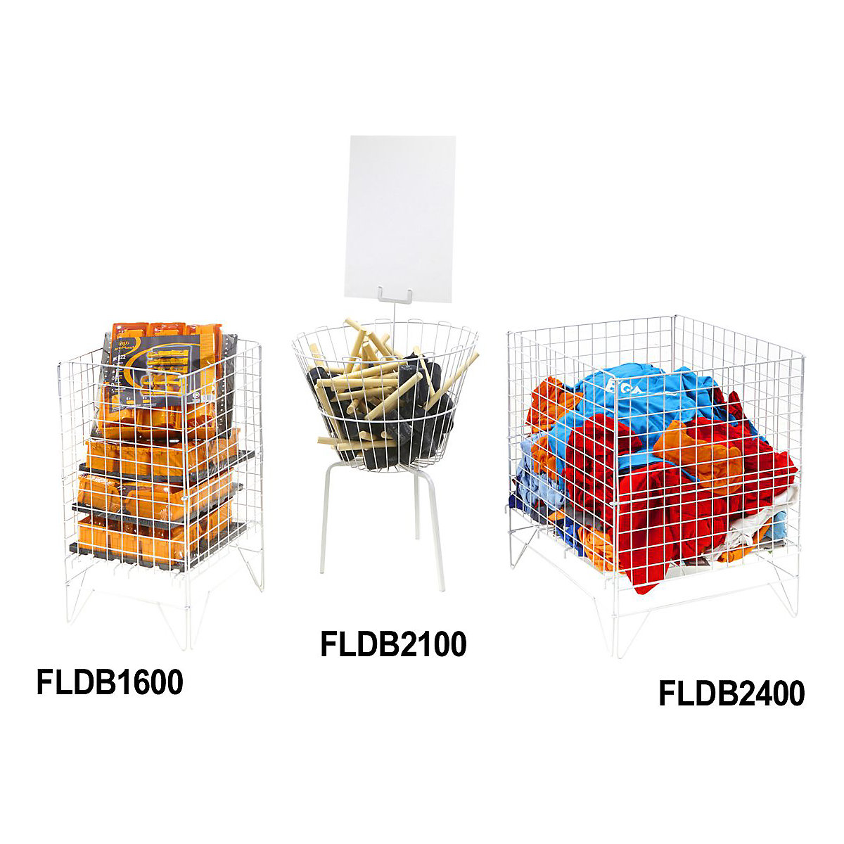 Wired Dump Bin Accessory Card Holder Rectangle Shaped | BiGDUG