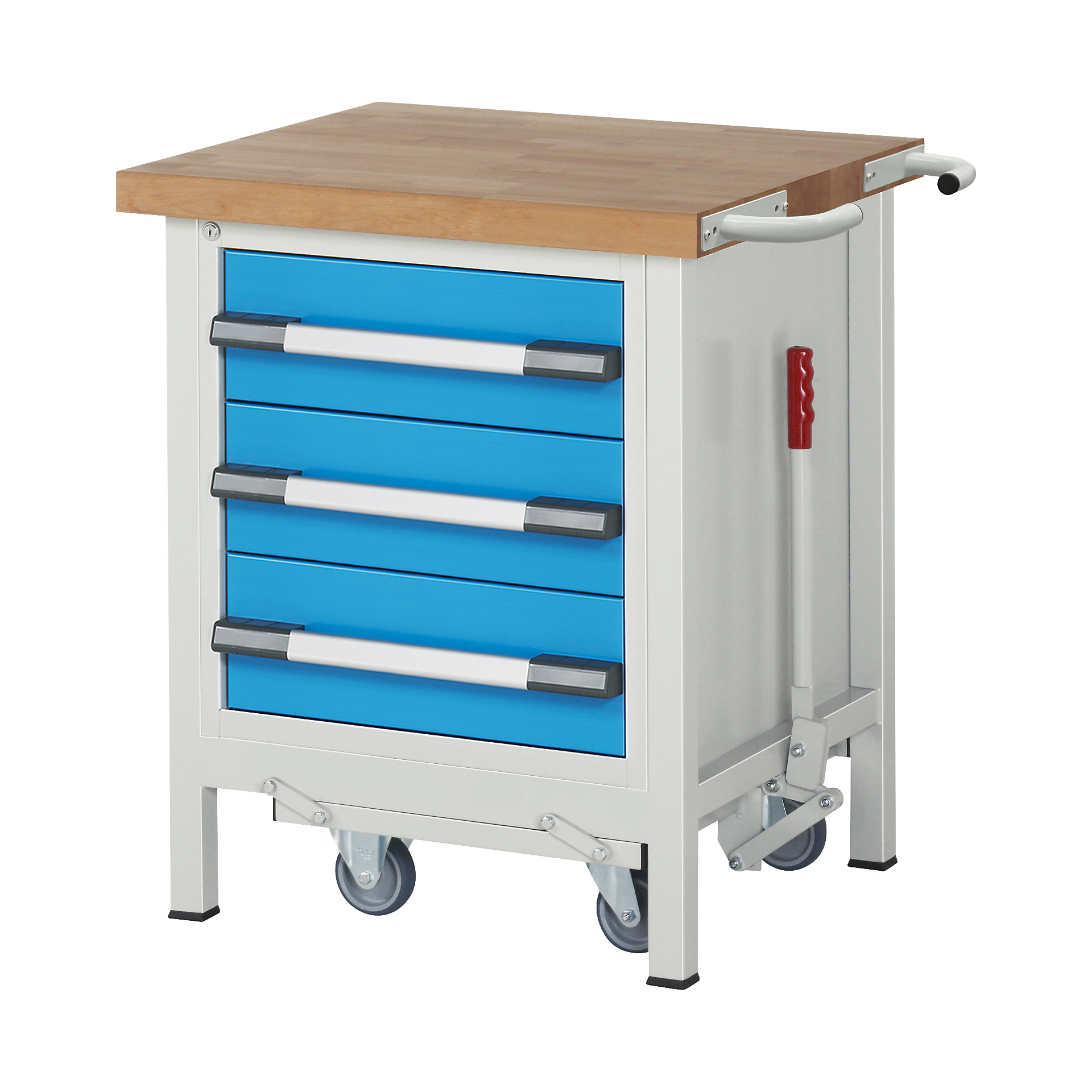 Mobile and lowerable workbench, Series 8000 frame construction ...