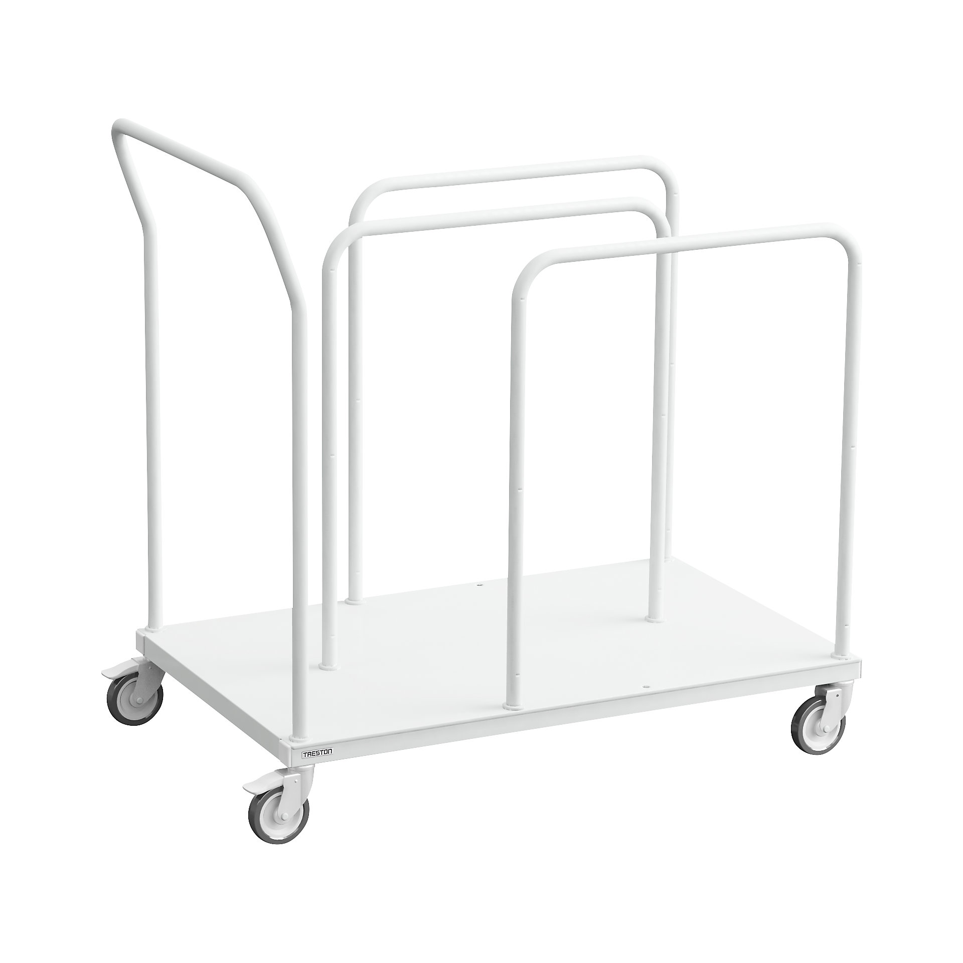 LT610 cardboard box trolley – Treston: with 4 divider bars | kaiserkraft