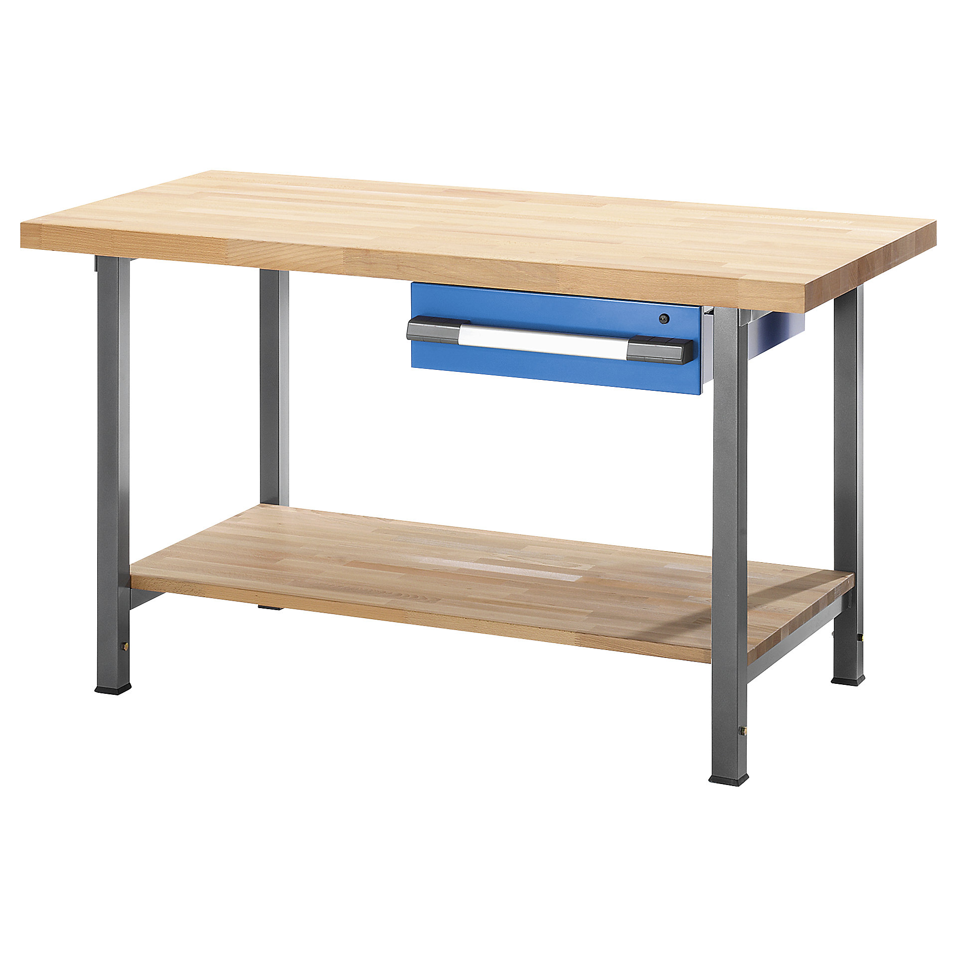 Height-adjustable workbench, frame construction – eurokraft pro: 1 ...