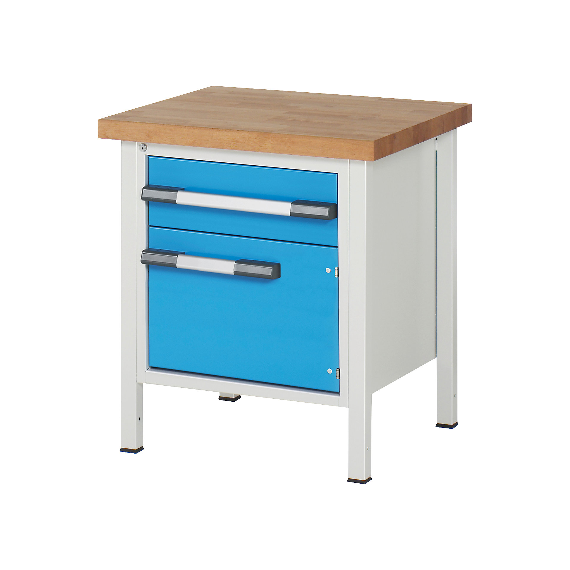 Workbench, Series 8000 frame construction – eurokraft pro: 1 x 180 mm ...