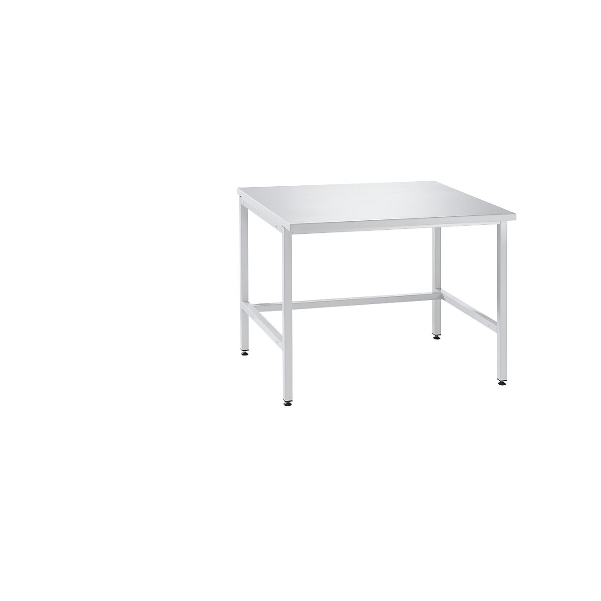Laboratory table with H-leg frame: sitting working height 750 mm ...