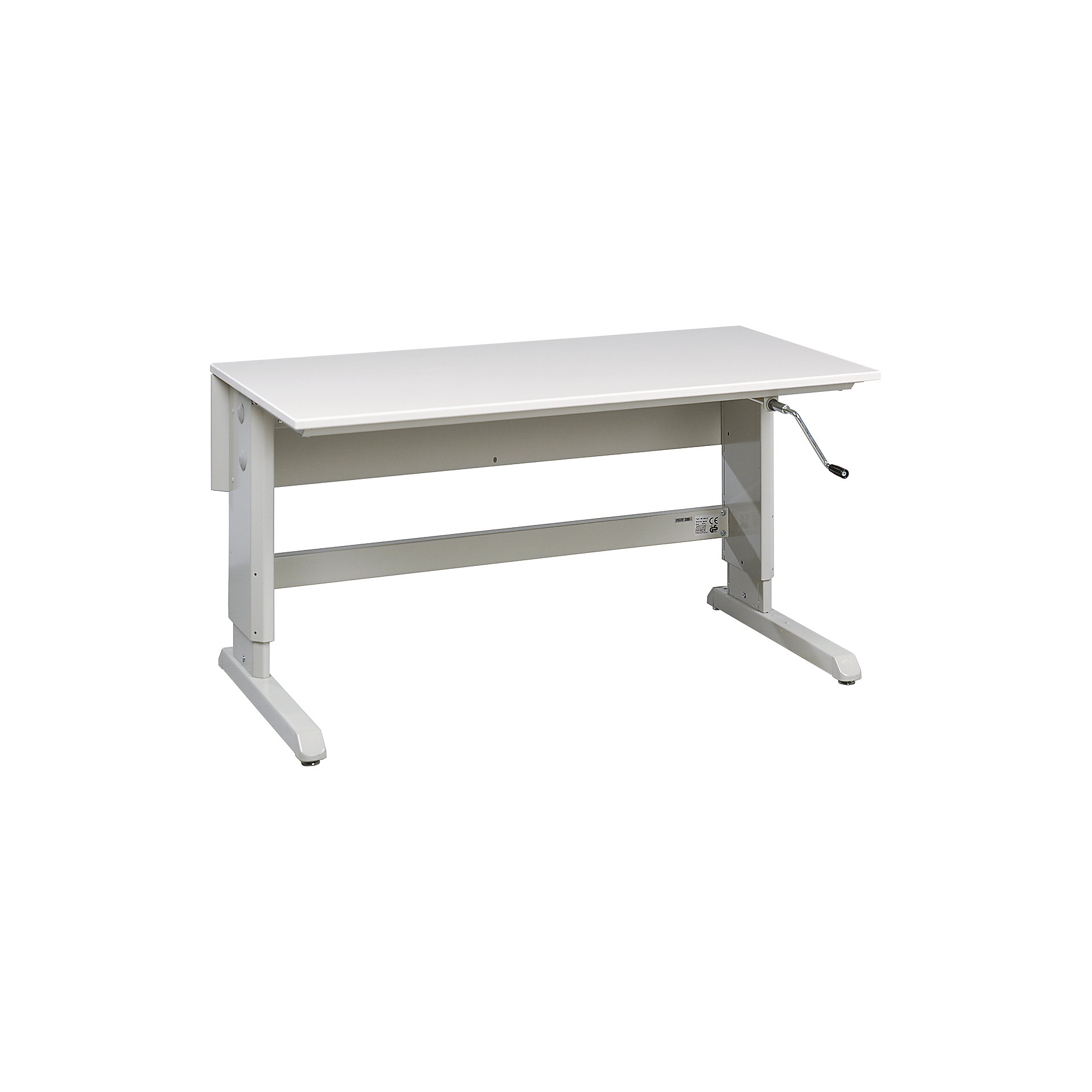 Treston – CONCEPT work table: ESD tabletop, with hand crank | KAISER+KRAFT
