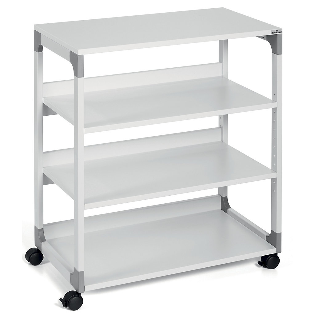 Multifunction / printer trolley – DURABLE: 4 shelves | kaiserkraft