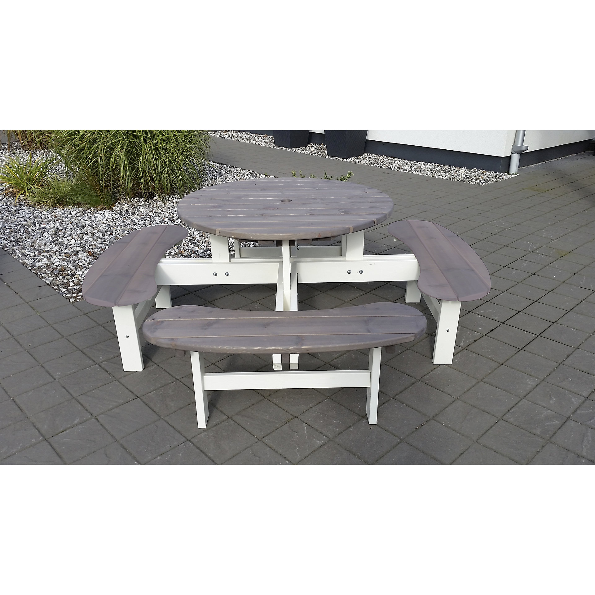 Picnic bench, round: table Ø 1100 mm | kaiserkraft IE