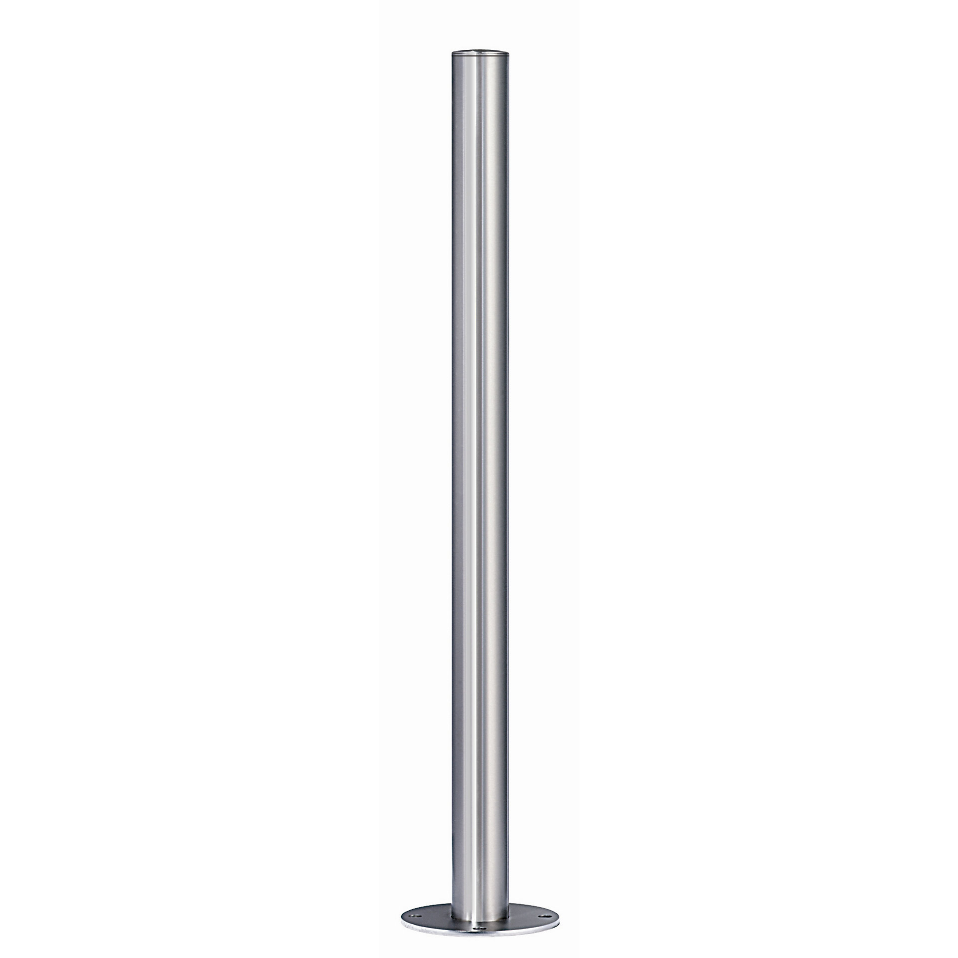 Stainless steel barrier post: with flat head, for concreting in with ...
