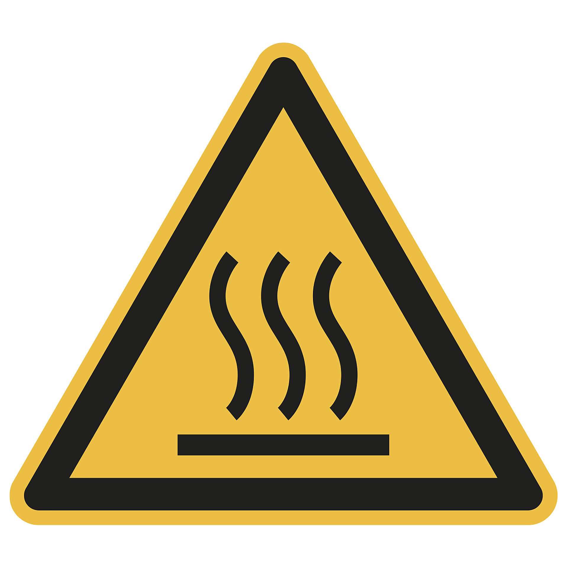 Hazard signs: hazard: hot surface, pack of 10 | kaiserkraft