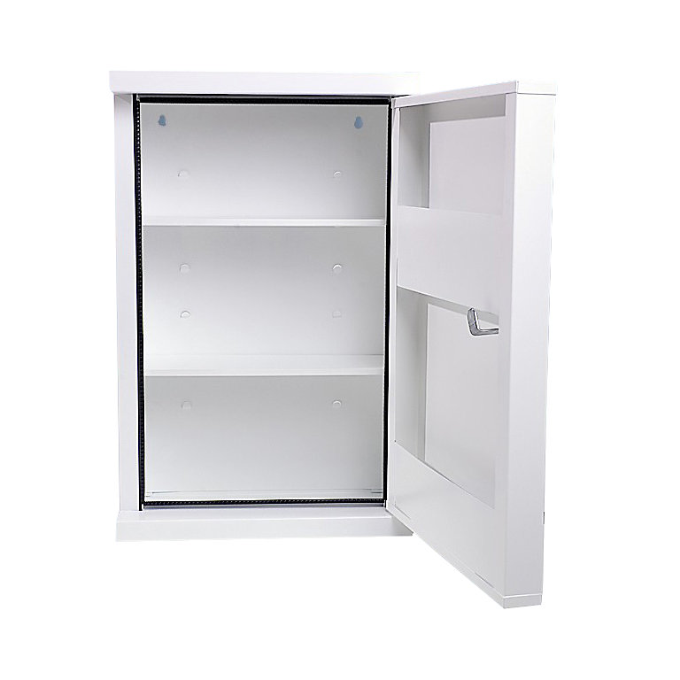 First aid cupboard, DIN 13169 – SÖHNGEN: single door, white, HxWxD 560 ...