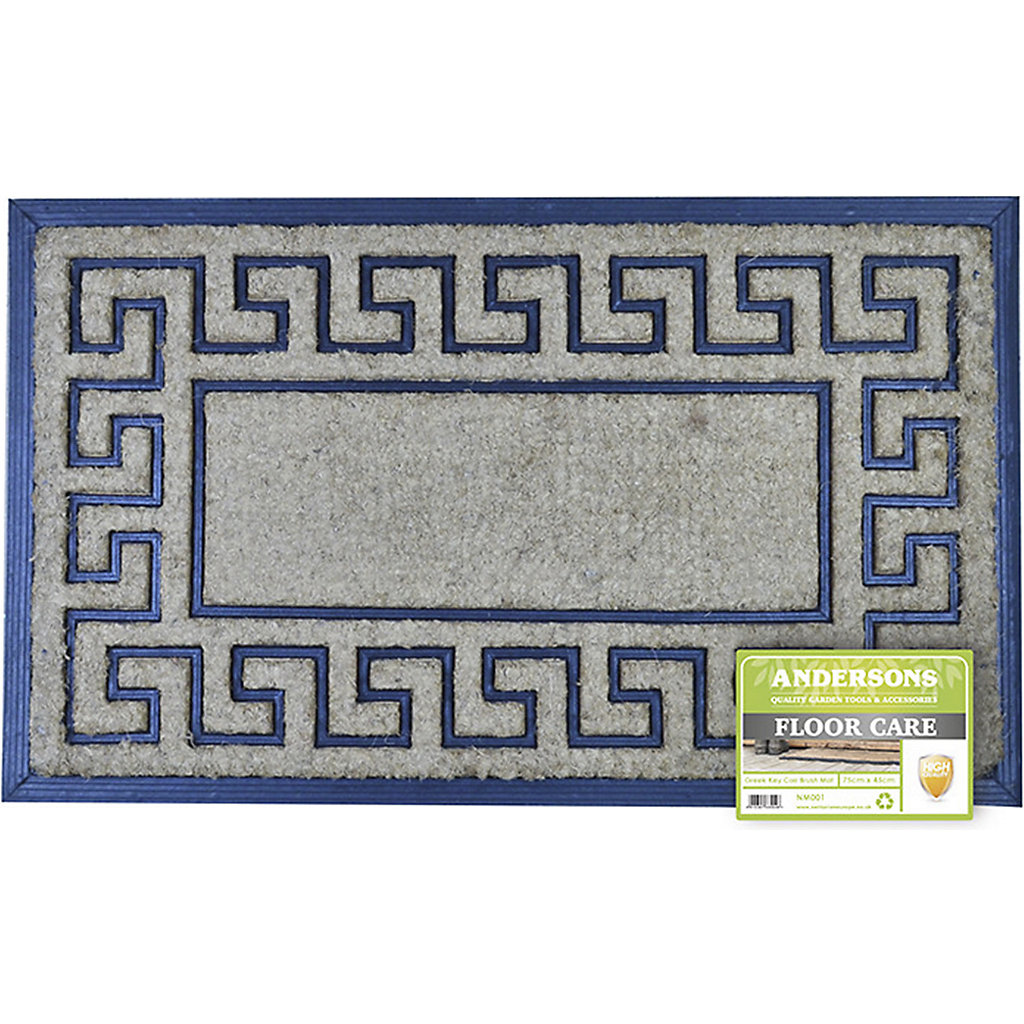 Andersons® Greek Key Coir Scraper Doormat | BiGDUG
