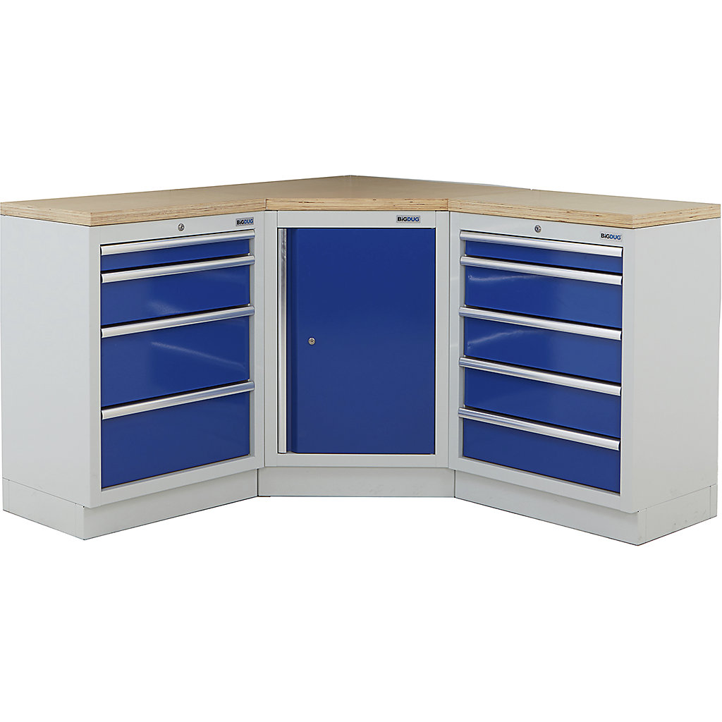 BiGDUG | Corner Workbench | 3 Cabinet | Workbenches | BiGDUG