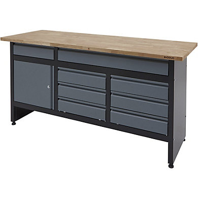 BiGDUG Garage Drawer Cabinet Workbench | 842h x 1709w x 600d mm | 300kg ...