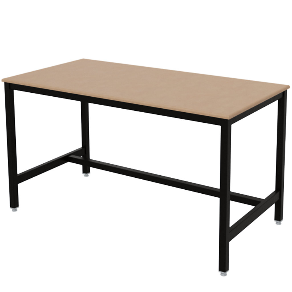 BiGDUG Fully Welded Workbench | 840h x 1200w x 600d mm | Black | MDF ...