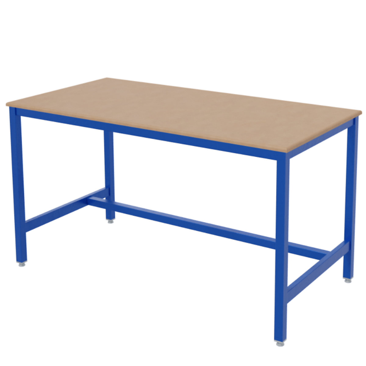 BiGDUG Fully Welded Workbench | 840h x 2000w x 900d mm | Blue | MDF ...