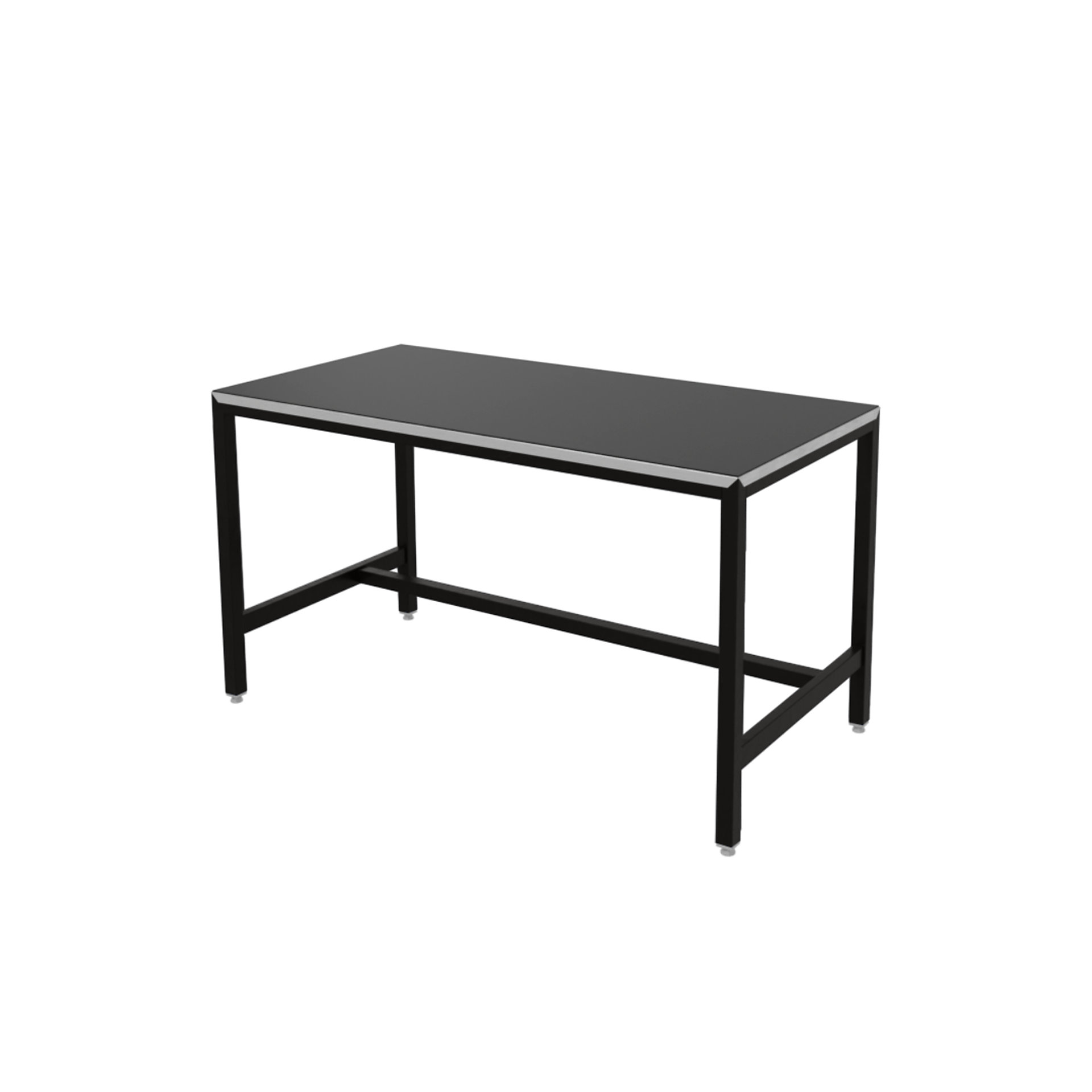 BiGDUG Fully Welded Workbench | 840h x 2000w x 600d mm | Black | Rubber ...