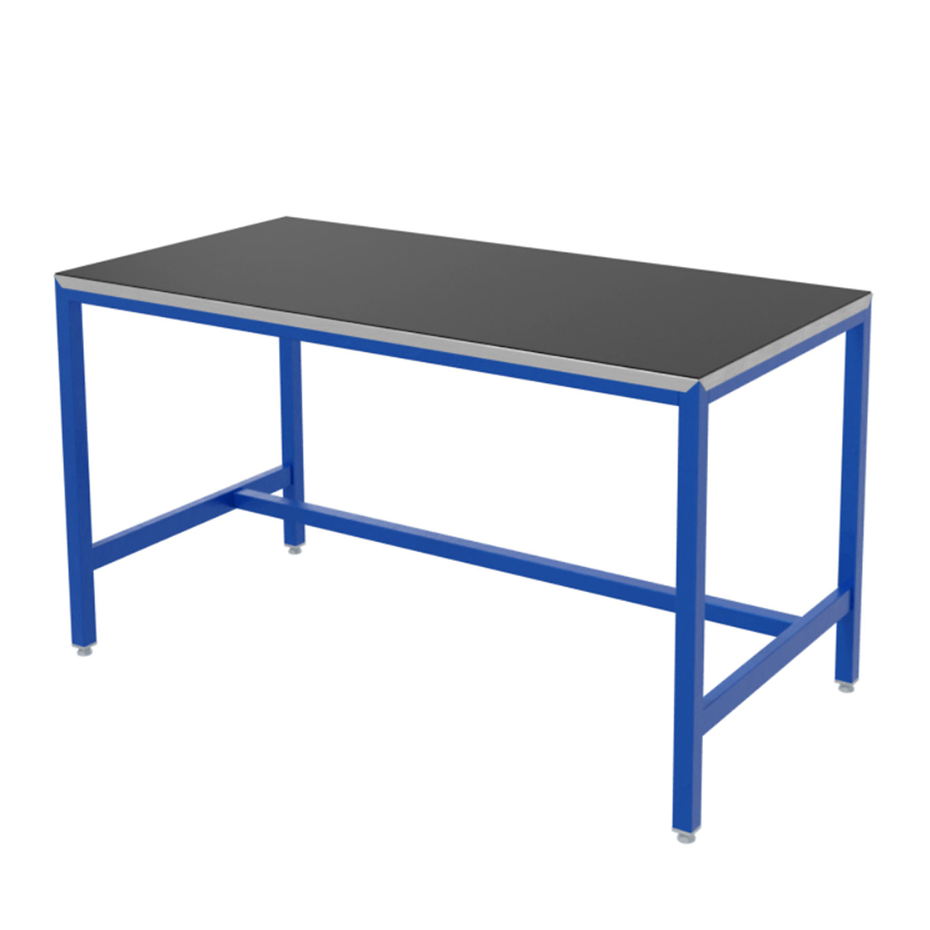 BiGDUG Fully Welded Workbench | 840h x 1200w x 600d mm | Blue | Rubber ...