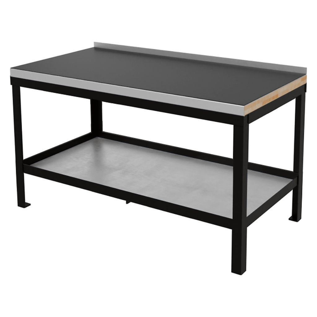 BiGDUG Super Heavy Duty Bench | 840h x 1200w x 900d mm | Black | Rubber ...