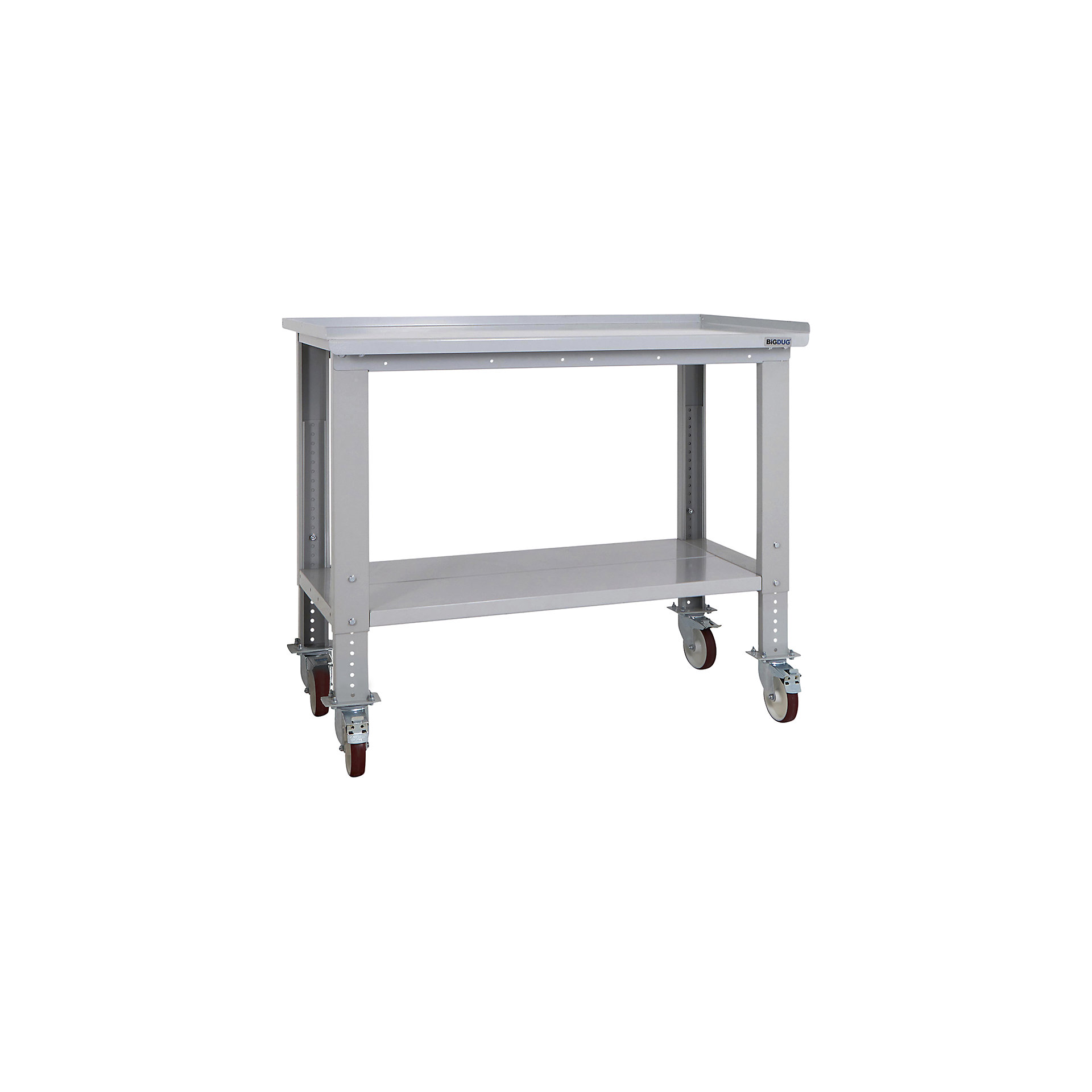 BiGDUG Heavy Duty Height Adjustable Mobile Workbench | 860-1280h x ...