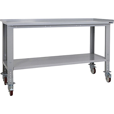 BiGDUG Heavy Duty Height Adjustable Mobile Workbench | 860-1280h x ...
