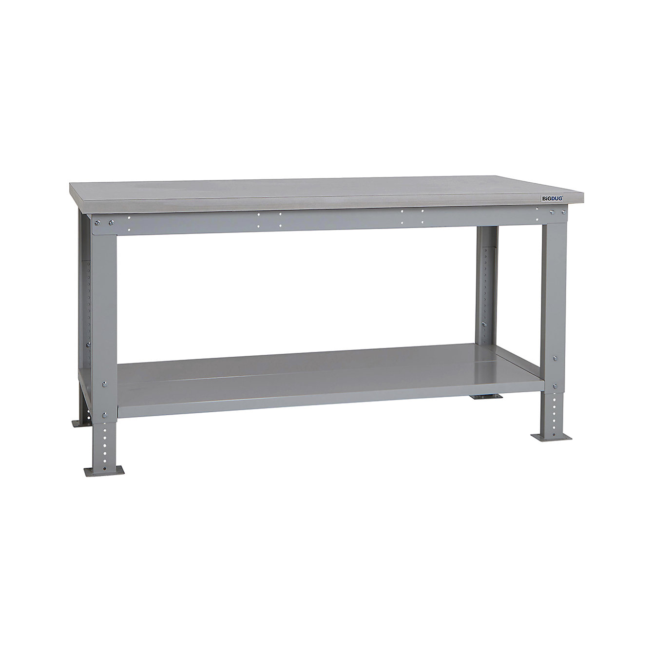 BiGDUG Heavy Duty Height Adjustable Workbench | 877h x 1715w x 750d mm ...