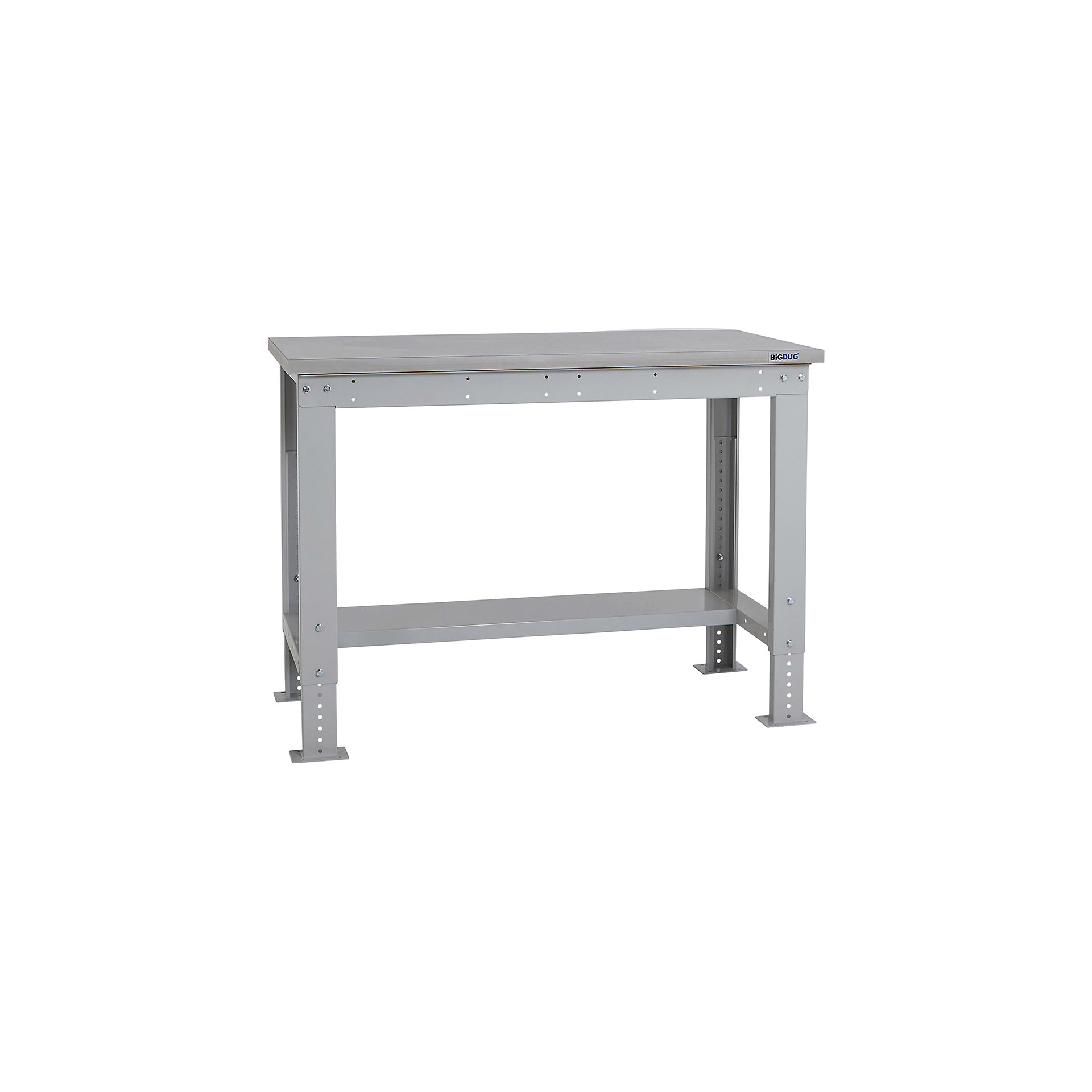 BiGDUG Heavy Duty Height Adjustable Workbench | 877h x 1215w x 600d mm ...