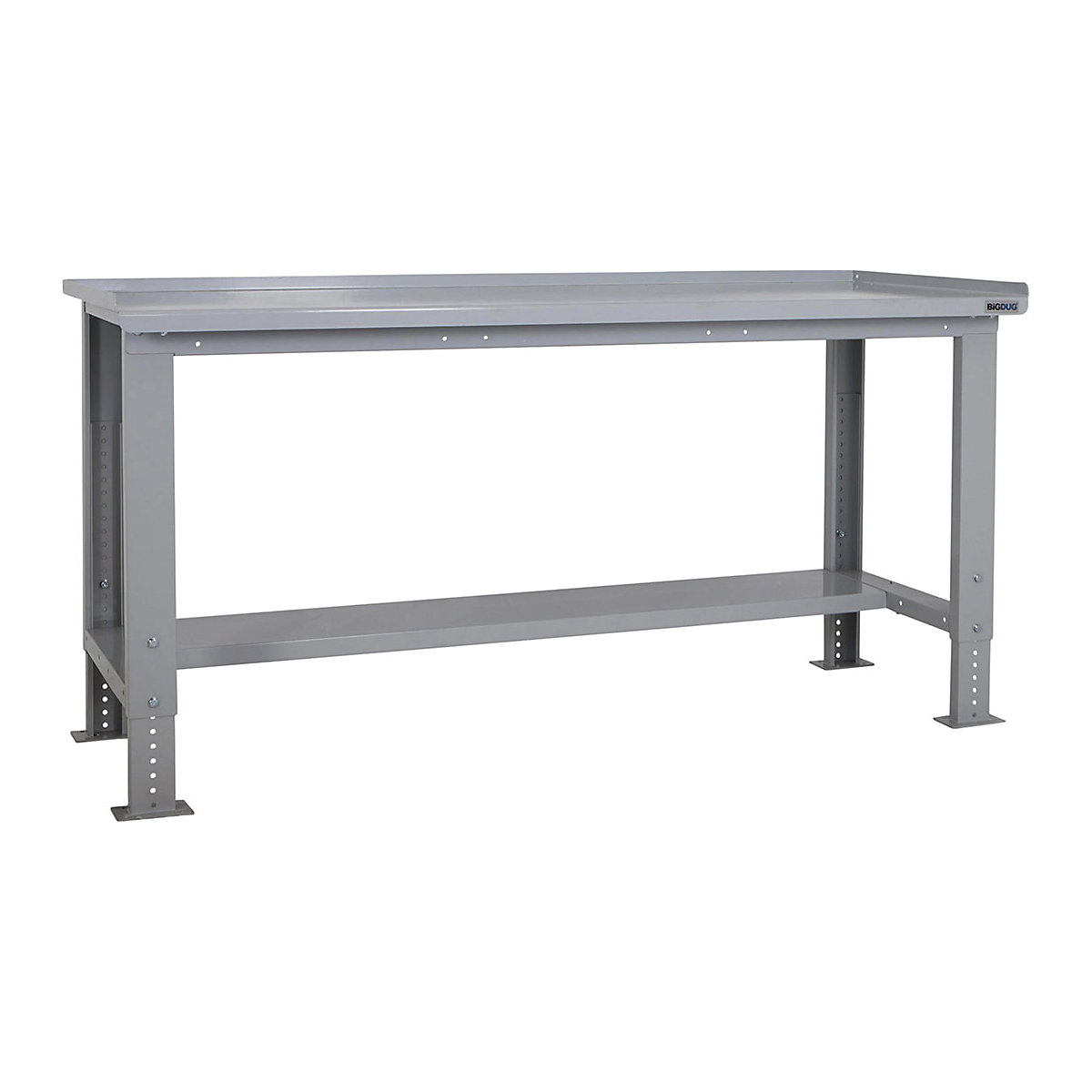BiGDUG Heavy Duty Height Adjustable Workbench | 877h x 1715w x 750d mm ...