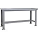 BiGDUG Heavy Duty Height Adjustable Workbench | 877h x 1715w x 750d mm | Half Depth Shelf ...