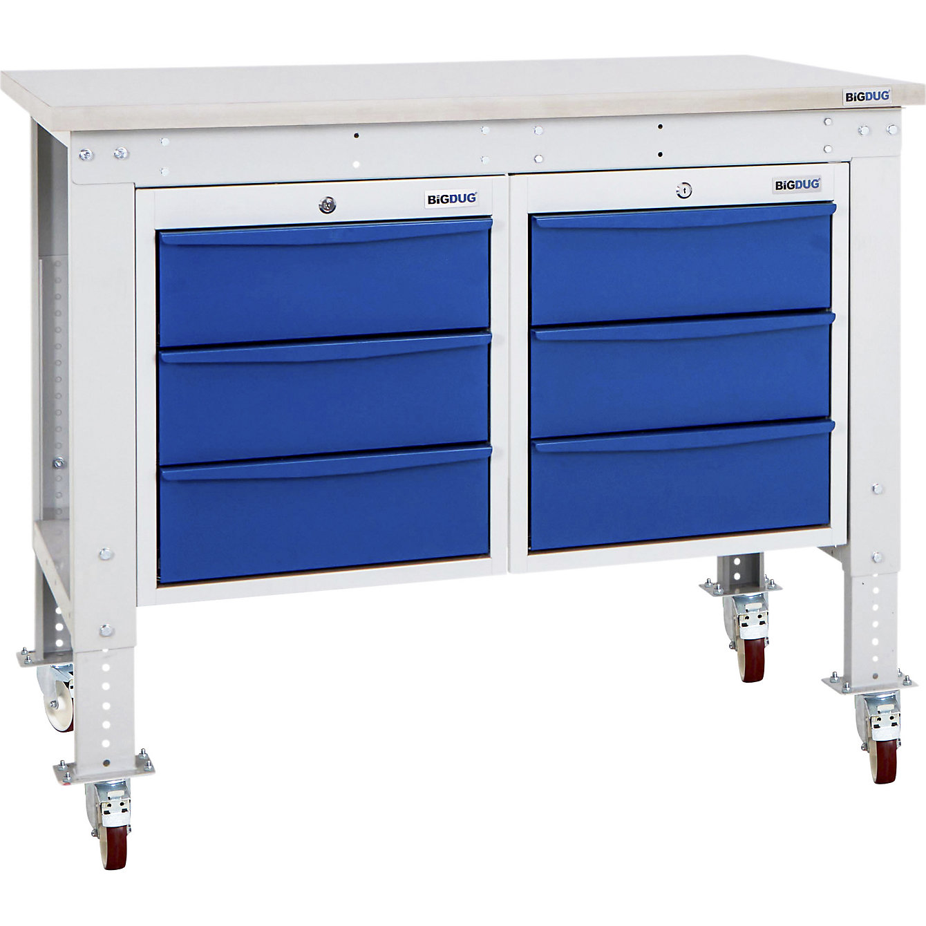 BiGDUG Heavy Duty Mobile Storage Workbenches | Drawer Cabinet ...