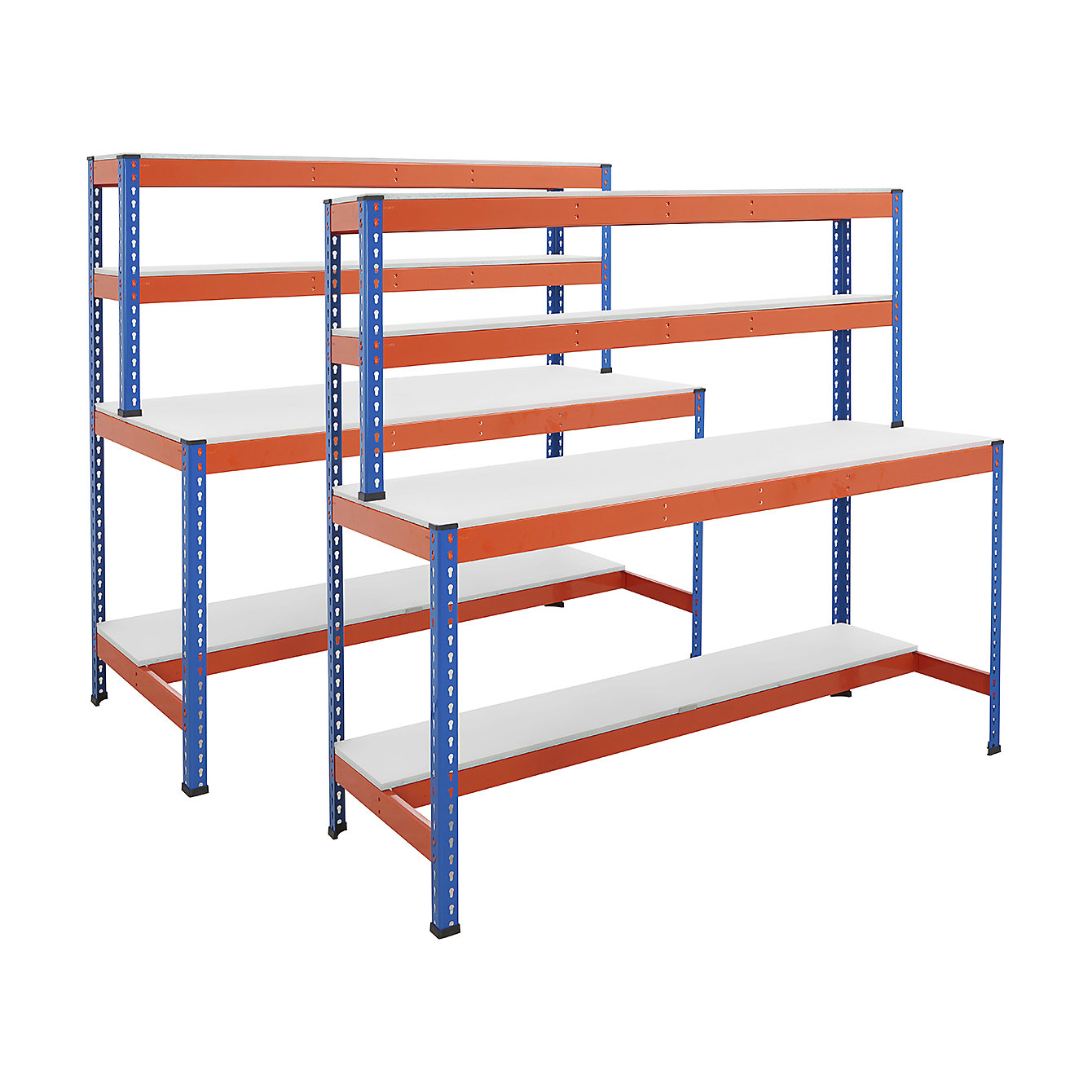 BiG400 2x Workstation Mega Deal | Melamine Worktop | 1677h x 1830w x ...