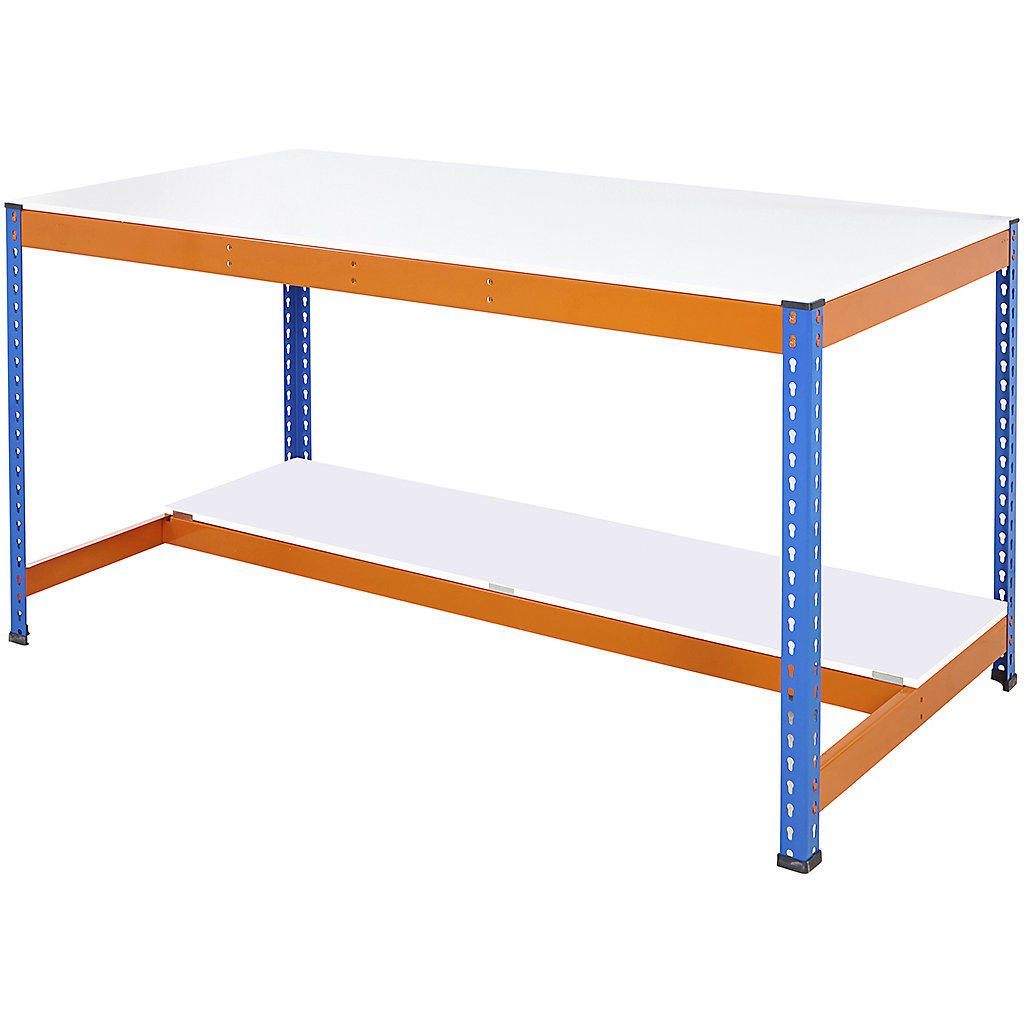 BiG400 Workbench | Melamine Worktop | 915h x 1830w x 760d mm | Half ...