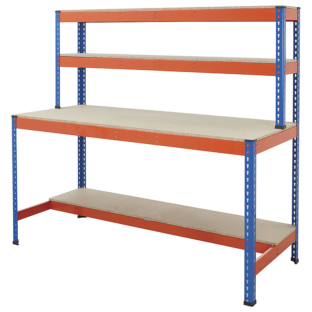 BiG400 Workstation | Chipboard Worktop | 1677h x 1830w x 915d mm | Half ...