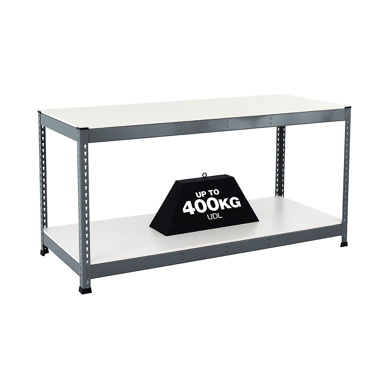 BiG400 Workbench | Melamine Worktop | 915h x 1830w x 915d mm | 2 Full ...