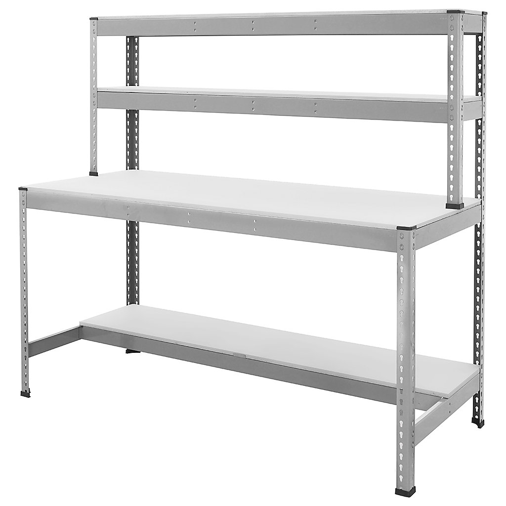 BiG400 Workstation | Melamine Worktop | 1677h x 1830w x 610d mm| 2 Half ...