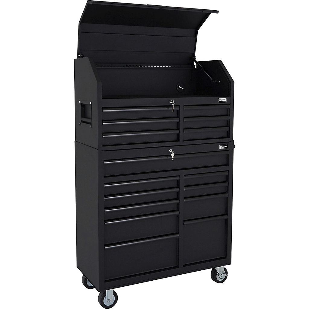 BiGDUG Professional 41" 16 Drawer Roller Cabinet & Top Chest Set | BiGDUG