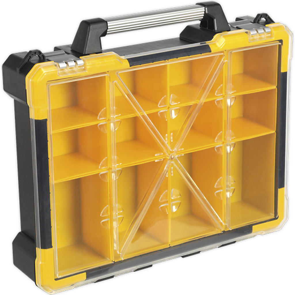Sealey Parts Storage Case | 12 Removable Compartments | Workshop | BiGDUG