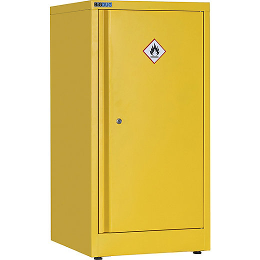 BiGDUG Hazardous Substance Storage Cabinet | 1 Shelf | 900h x 460w x ...