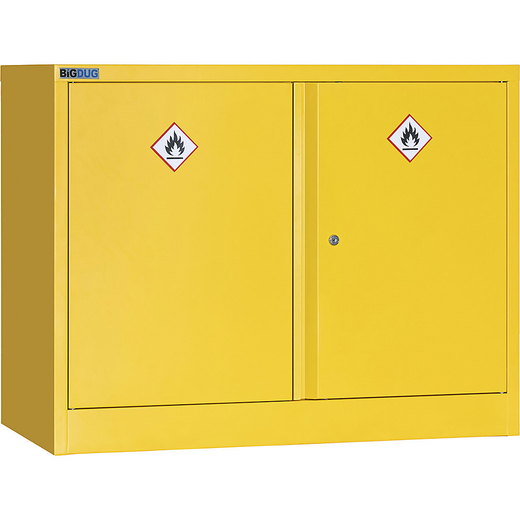BiGDUG Hazardous Substance Storage Cabinet | 1 Shelf | 700h x 900w x ...