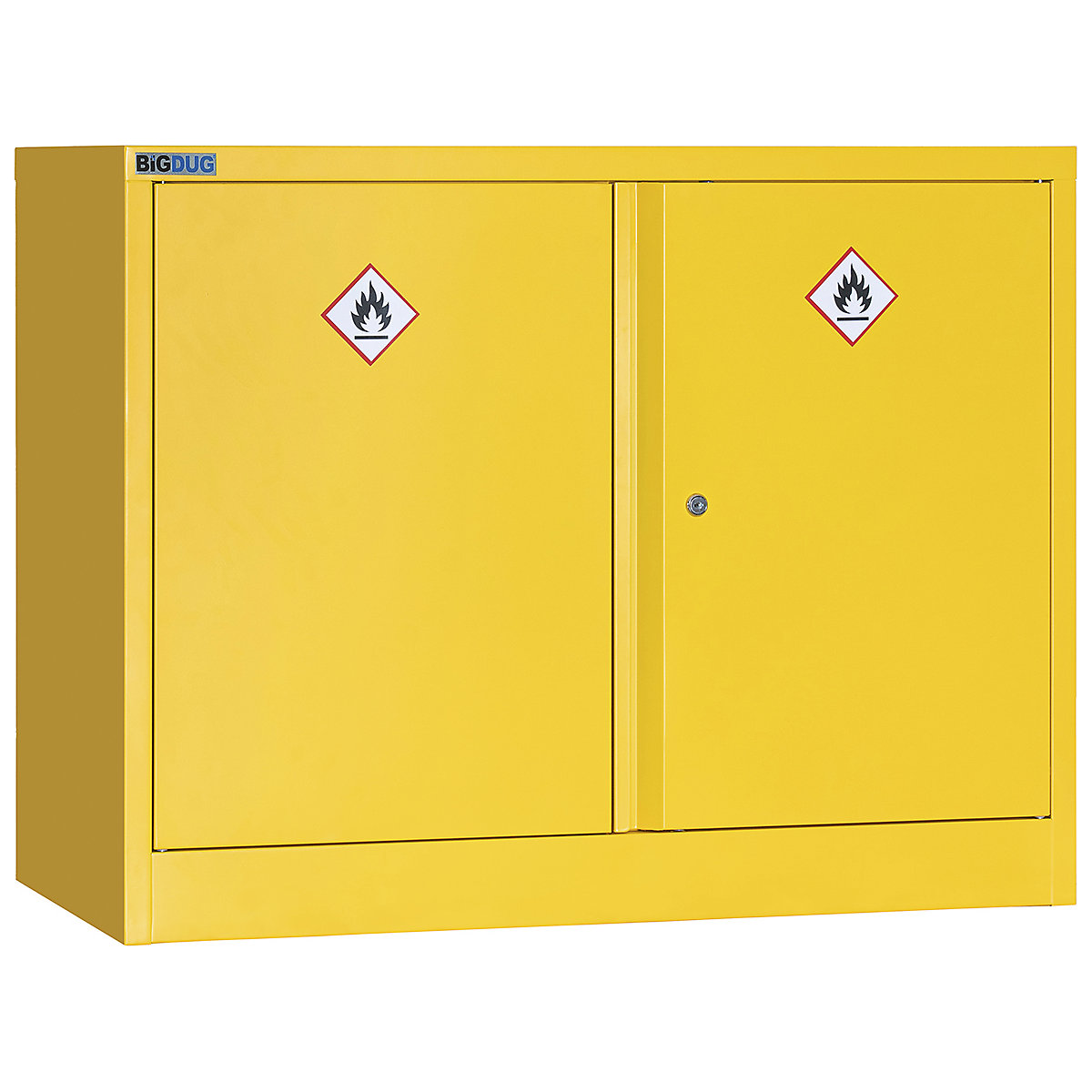 BiGDUG Hazardous Substance Storage Cabinet | 1 Shelf | 700h x 900w x ...