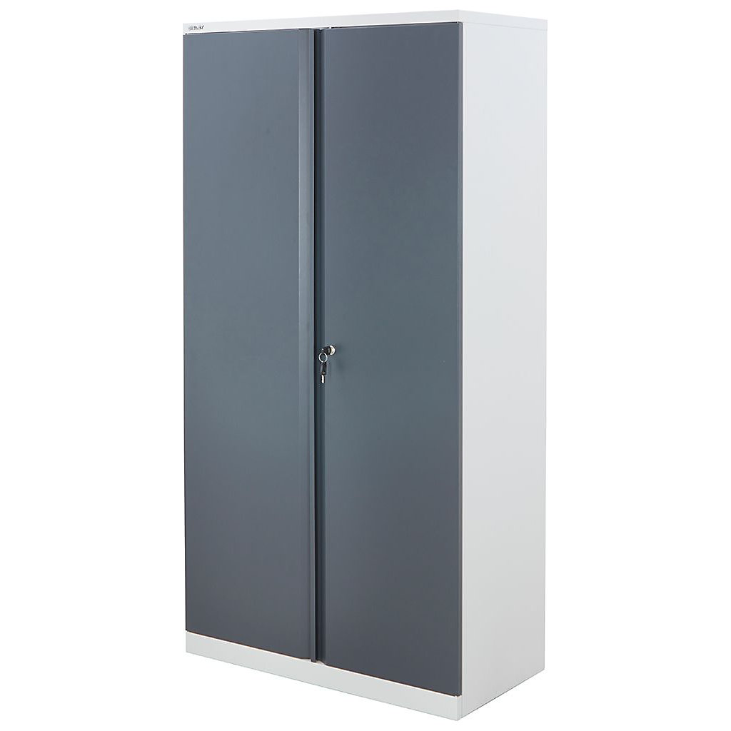 Bisley Steel Workplace Cupboard | 1806h x 914w x 470d mm | Dark Grey ...