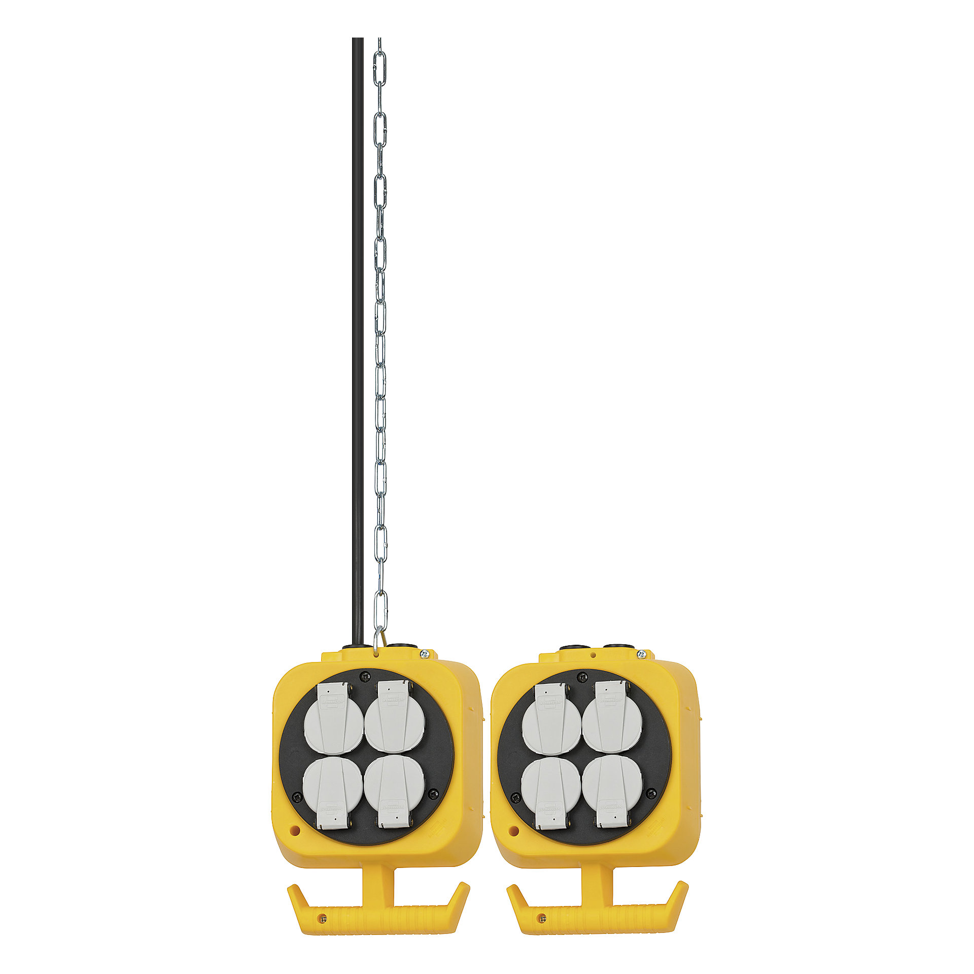 Hanging power distributor – Brennenstuhl: 2 x 4 sockets | kaiserkraft