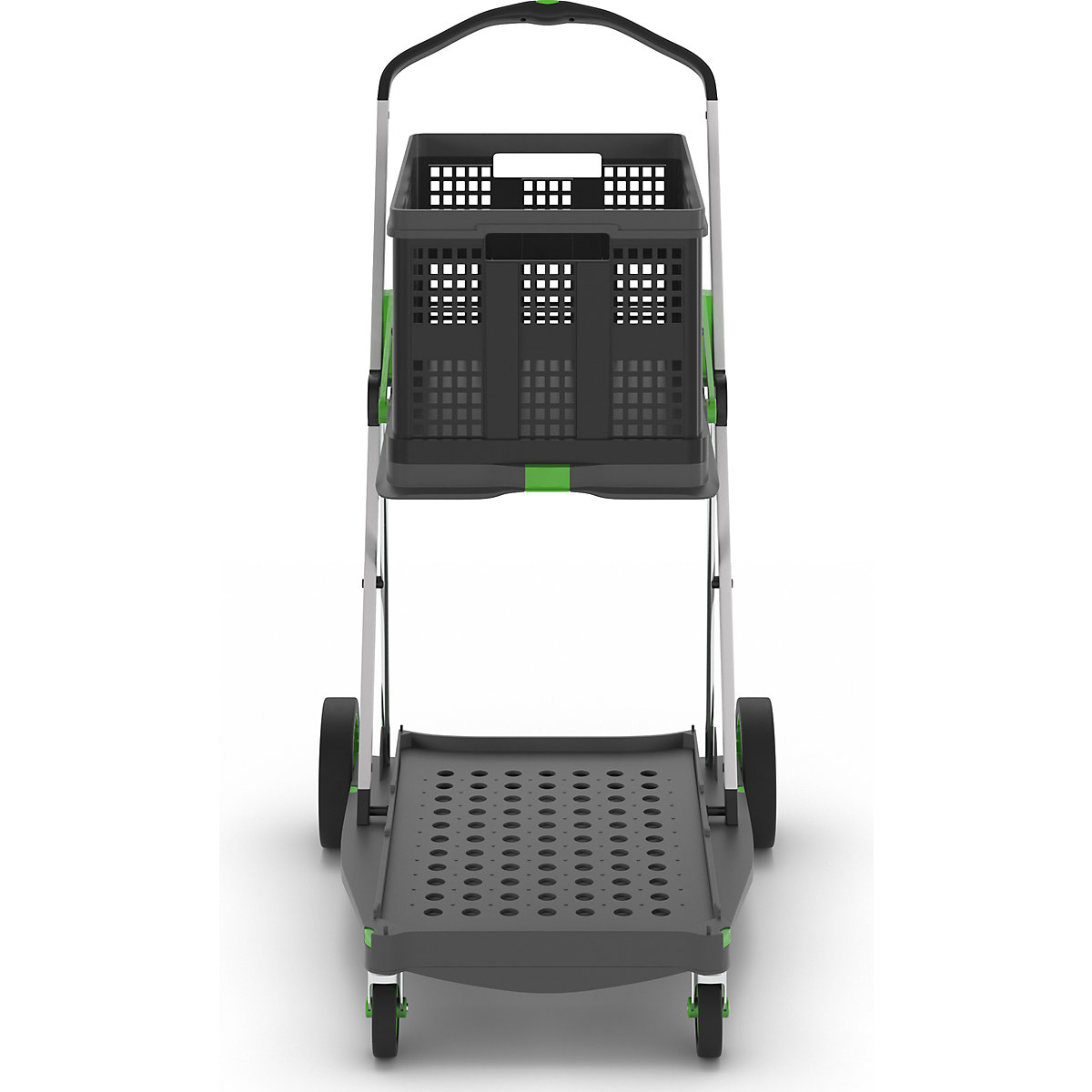 CLAX folding truck: with 46 l folding box | kaiserkraft