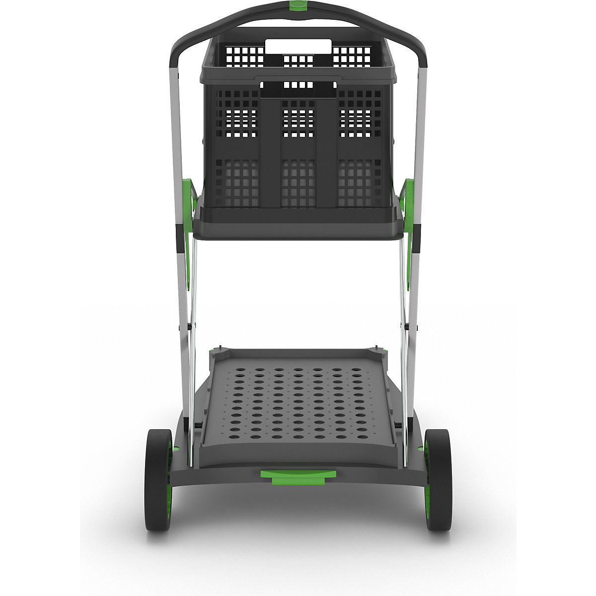 CLAX folding truck: with 46 l folding box | kaiserkraft