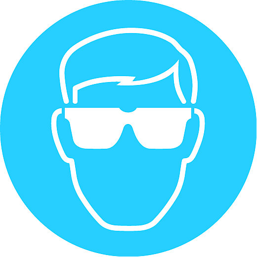 PVC piktogram: bezpečnostné okuliare, OJ 2 ks | kaiserkraft