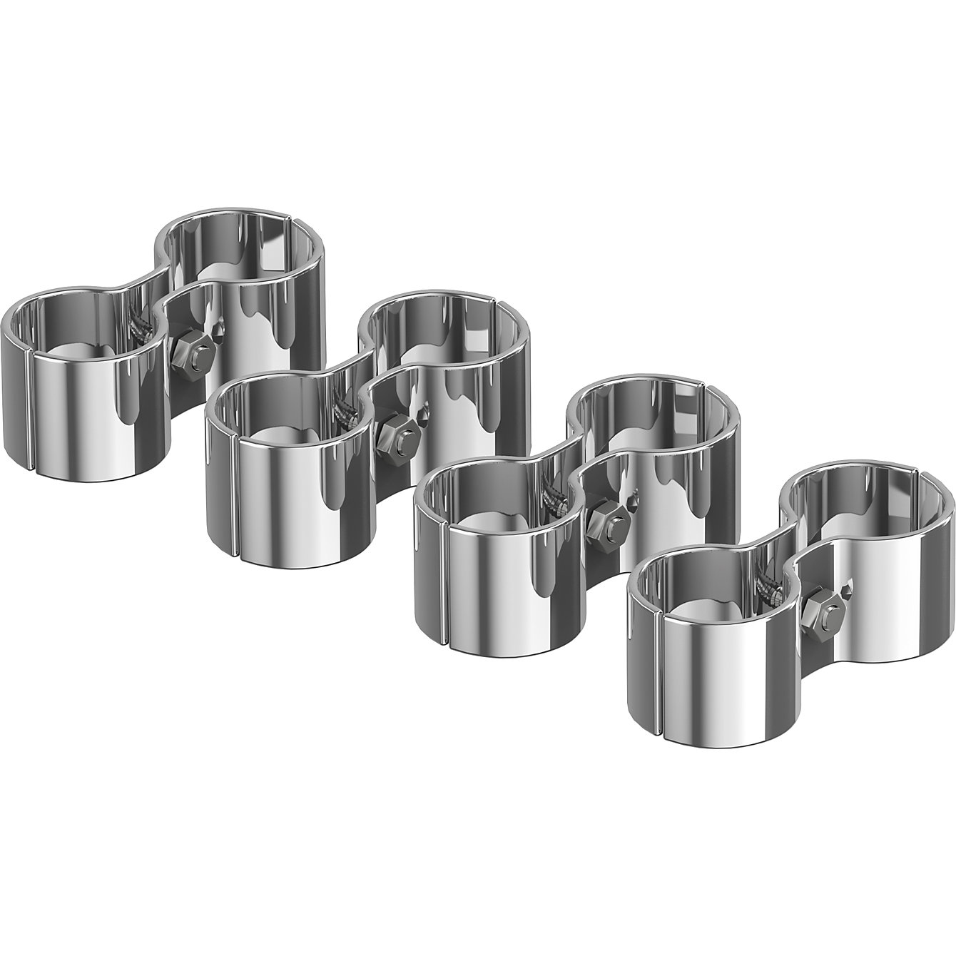 Set aus Verbindungsklammern und Wandbefestigungen: 2 x 4 Stk | KAISER ...